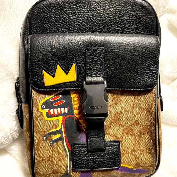 Coach | Bags | Coach X Jean Michel Basquiat Track Pack In Signature ...